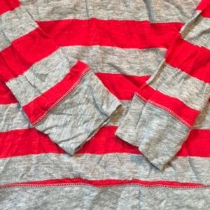 Old Navy | Tops | Red And Gray Stripe Soft Top | Poshmark